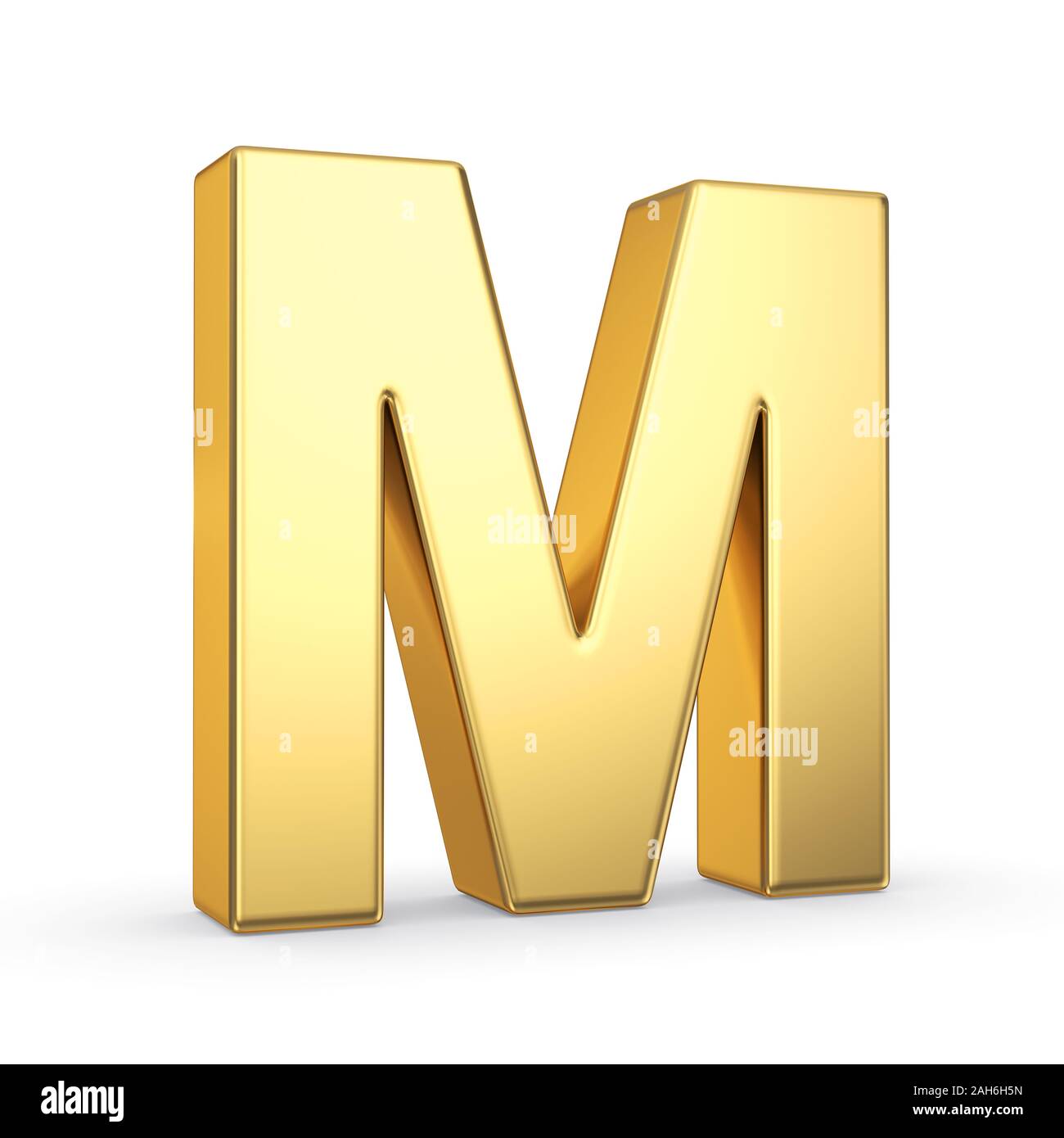 3D golden letter isolated with clipping path on white Stock Photo - Alamy