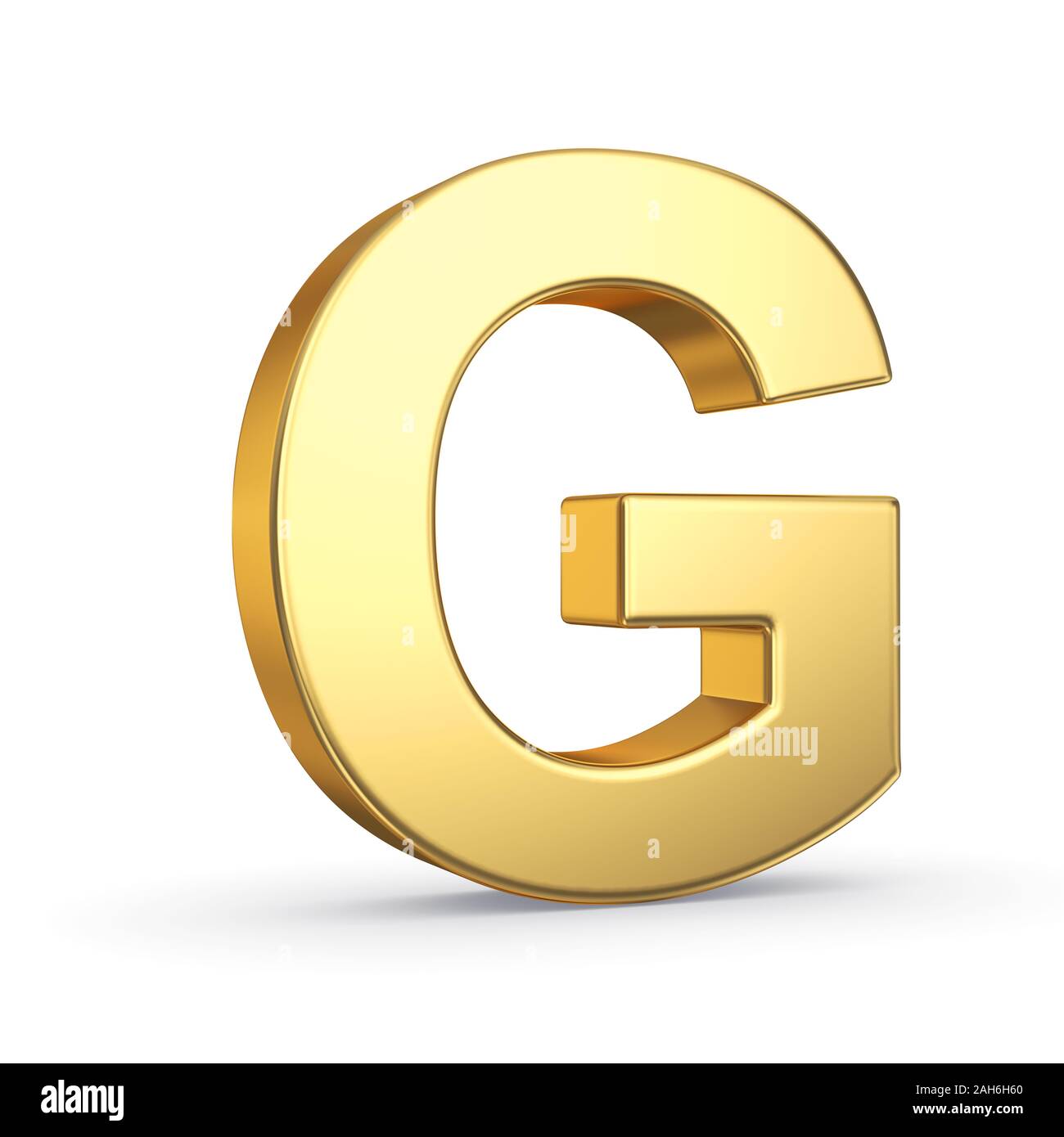3D golden letter isolated with clipping path on white Stock Photo - Alamy