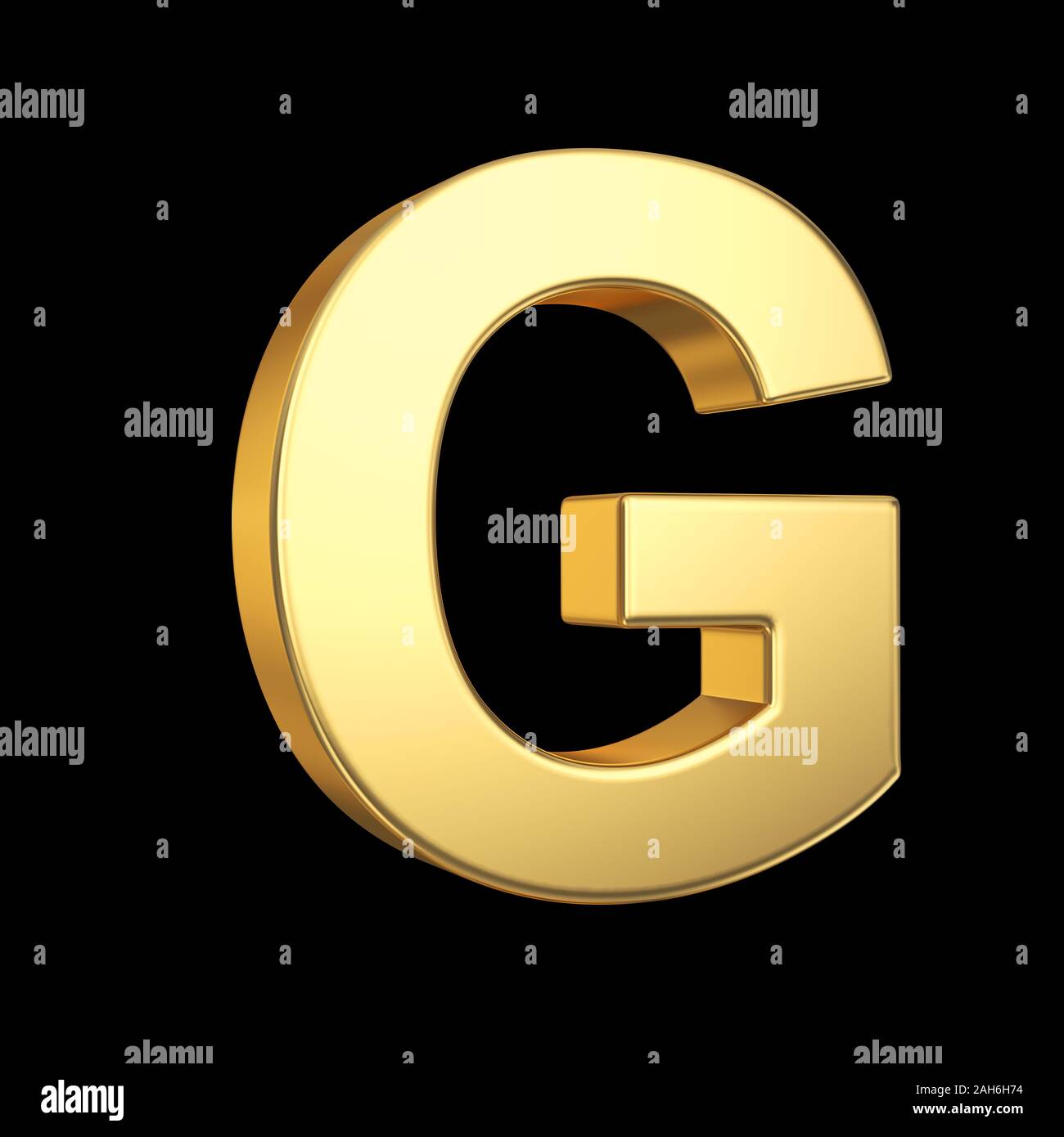 3D golden letter isolated with clipping path on white Stock Photo - Alamy