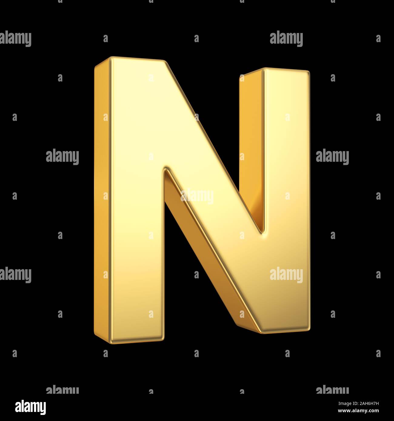 3D golden letter isolated with clipping path on white Stock Photo - Alamy