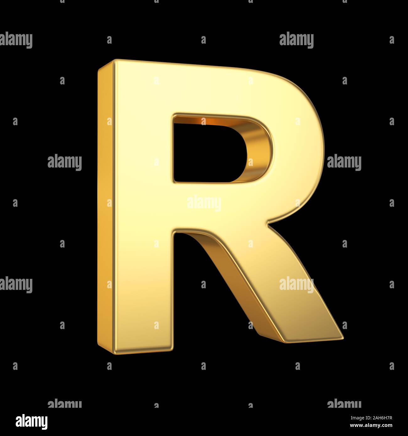 3D golden letter isolated with clipping path on white Stock Photo - Alamy