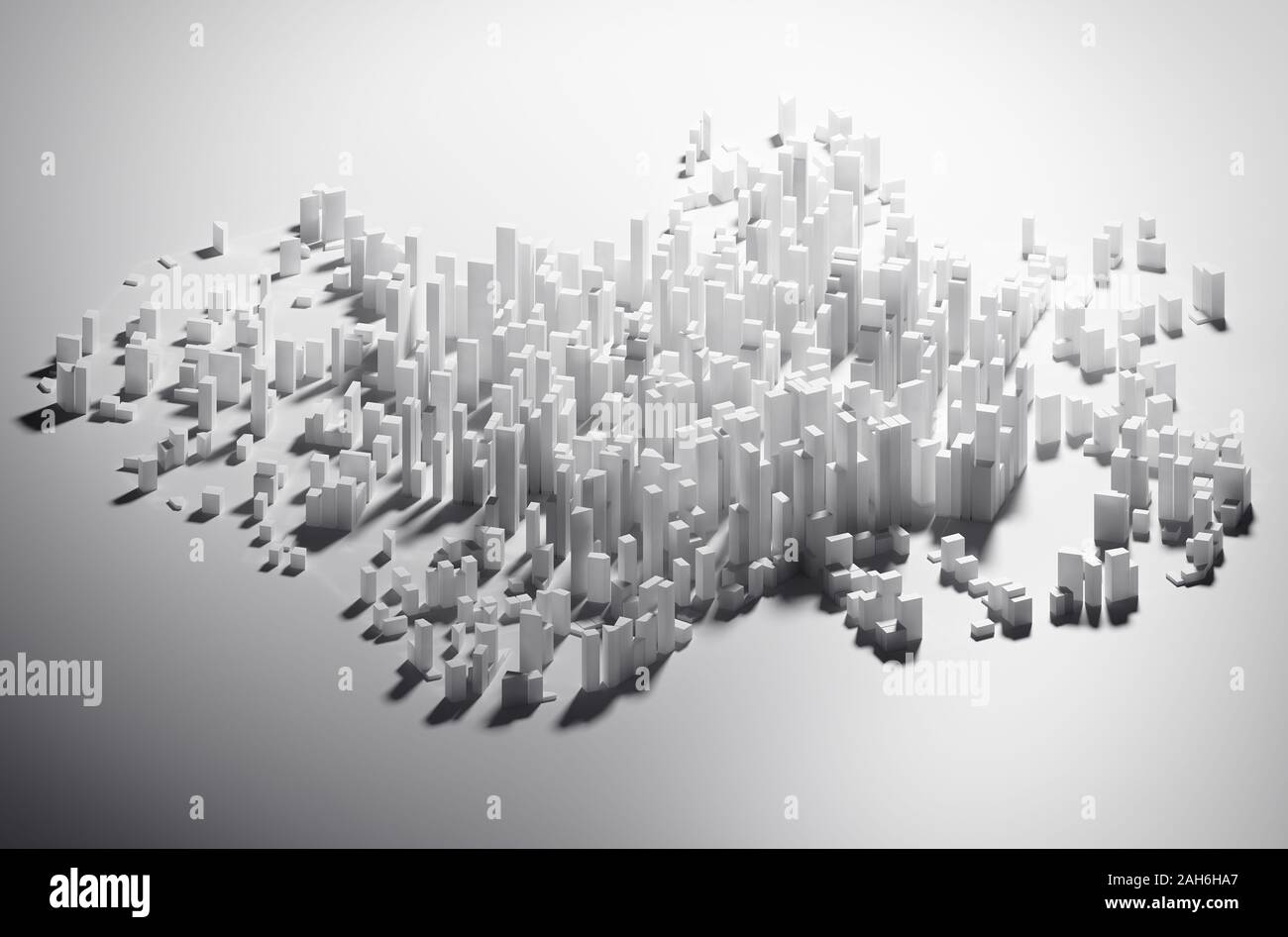 Abstract simple paper city background with skyscrapers Stock Photo - Alamy