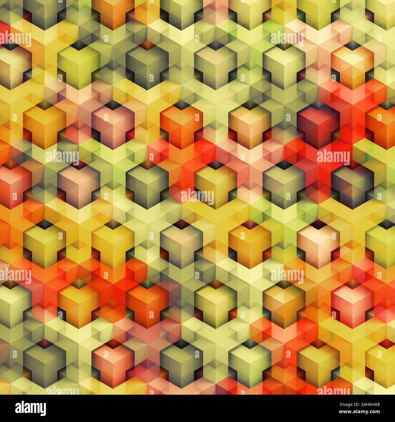 Colorfull vintage 3D boxes background - vibrance cubes pattern Stock ...