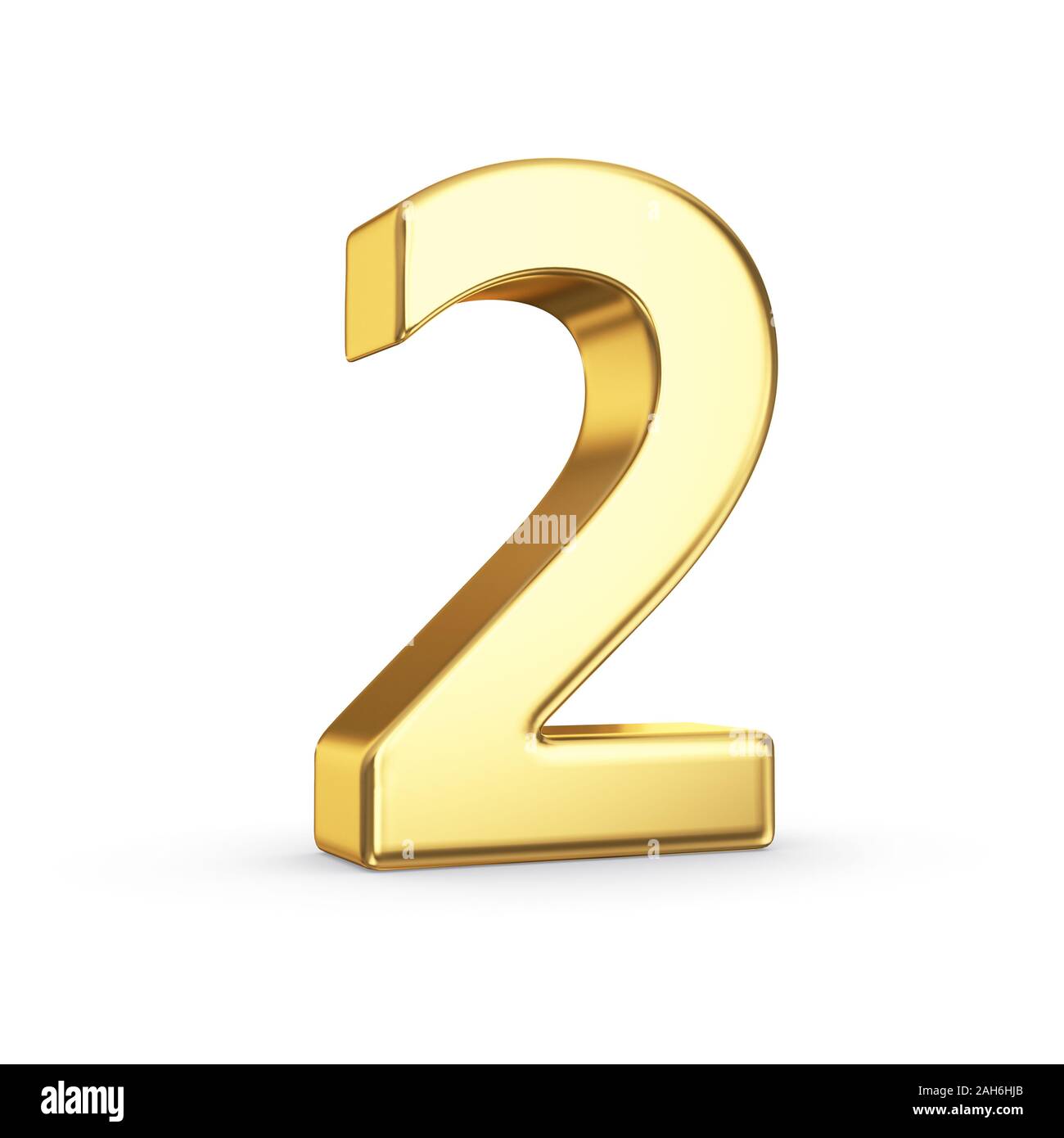 3D golden number 1 - isolated with clipping path Stock Photo - Alamy