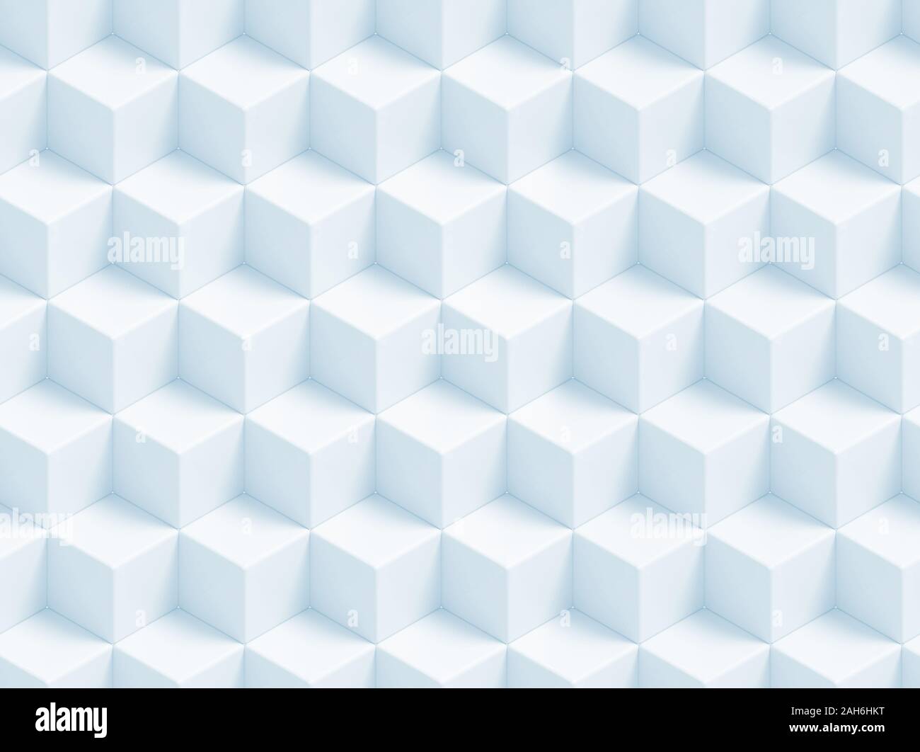 Abstract blue 3D geometric cubes background - seamless pattern Stock ...