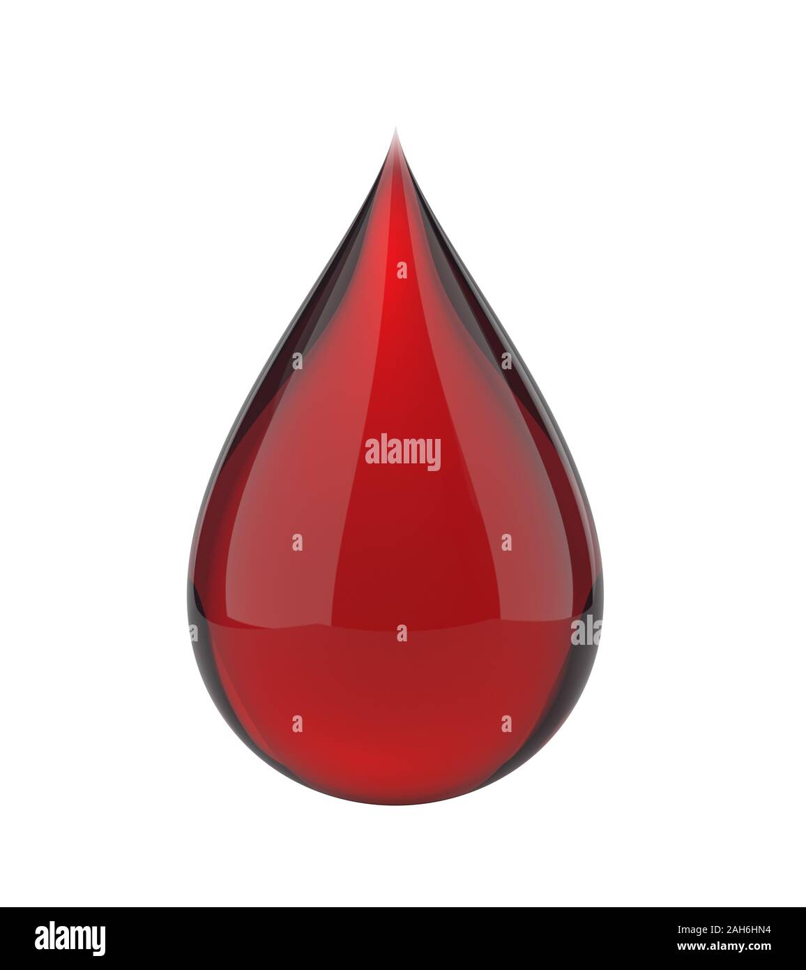 3D red blood drop isolated on white with clipping path Stock Photo - Alamy