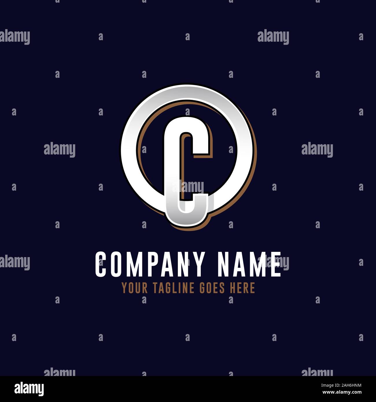 Oc letter logo design Cut Out Stock Images & Pictures - Alamy