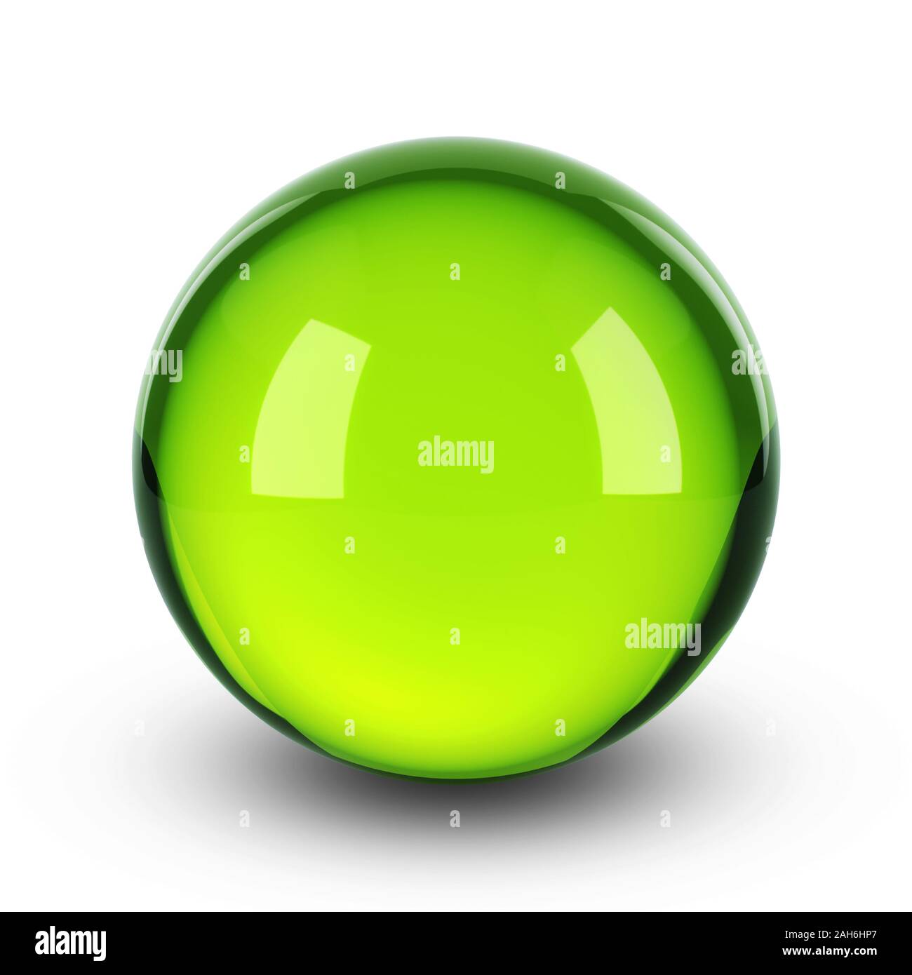 Green sphere render with shadow on white - clipping path Stock Photo ...