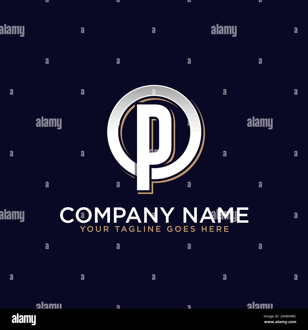 OP initial logo vector, O letter logo inspirations Stock Vector Image ...