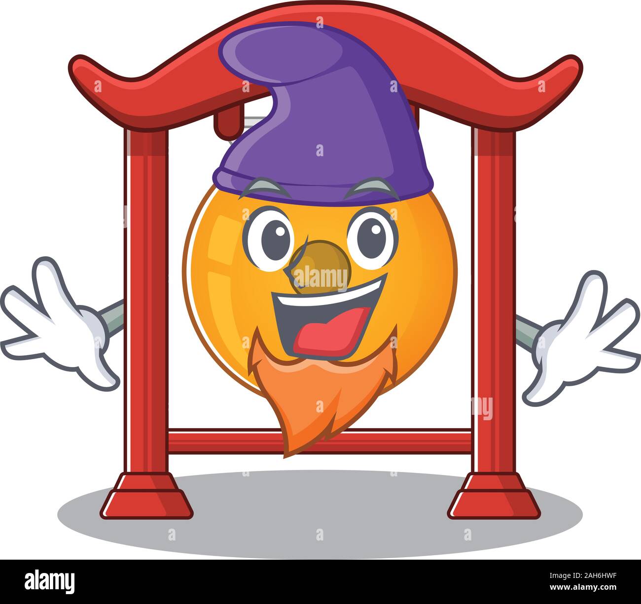 An icon of chinese gong Scroll cartoon character dressed as an Elf ...