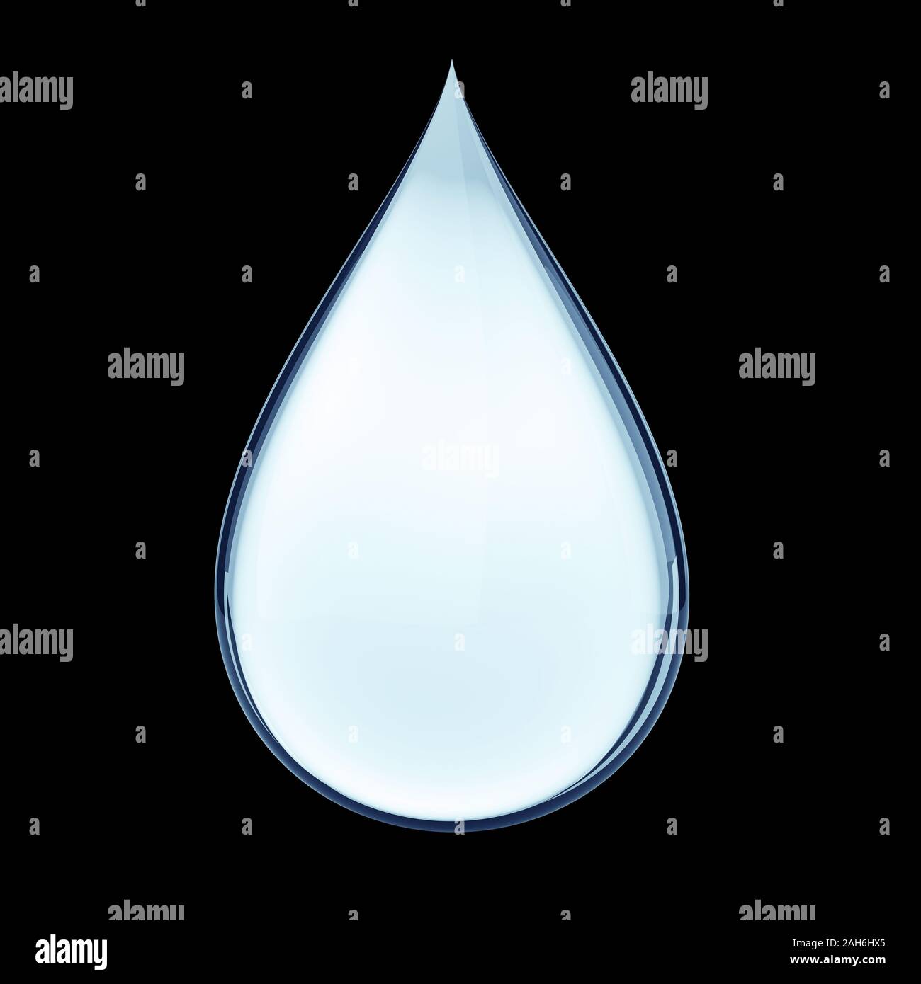 Clear water drop isolated with clipping path Stock Photo - Alamy