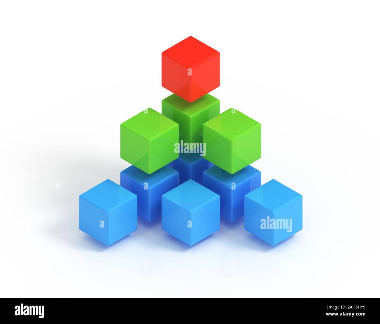 Business concept - 3D block cubes render on white Stock Photo - Alamy