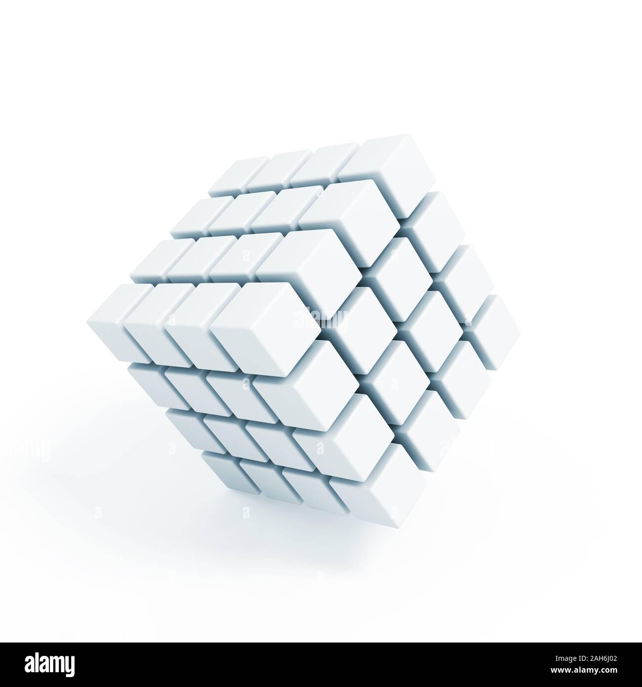 Business concept - 3D block cubes render on white Stock Photo - Alamy