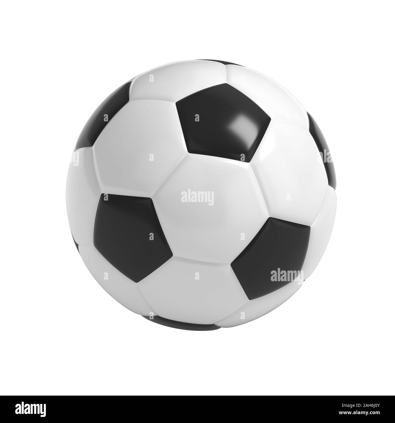 Football - Soccer ball HQ 3D render isolated with clipping path on ...