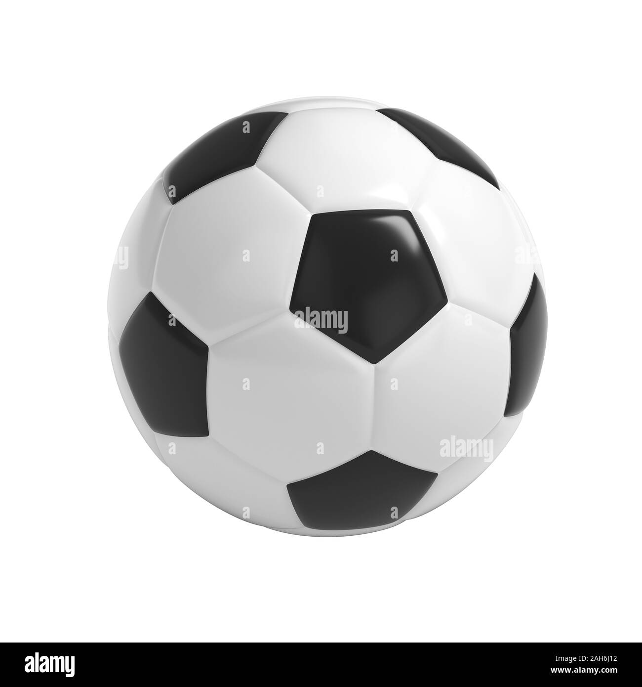 Football - Soccer ball HQ 3D render isolated with clipping path on ...