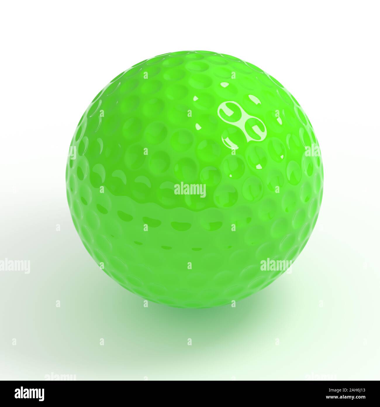 Isolated green golf ball with clipping path Stock Photo - Alamy