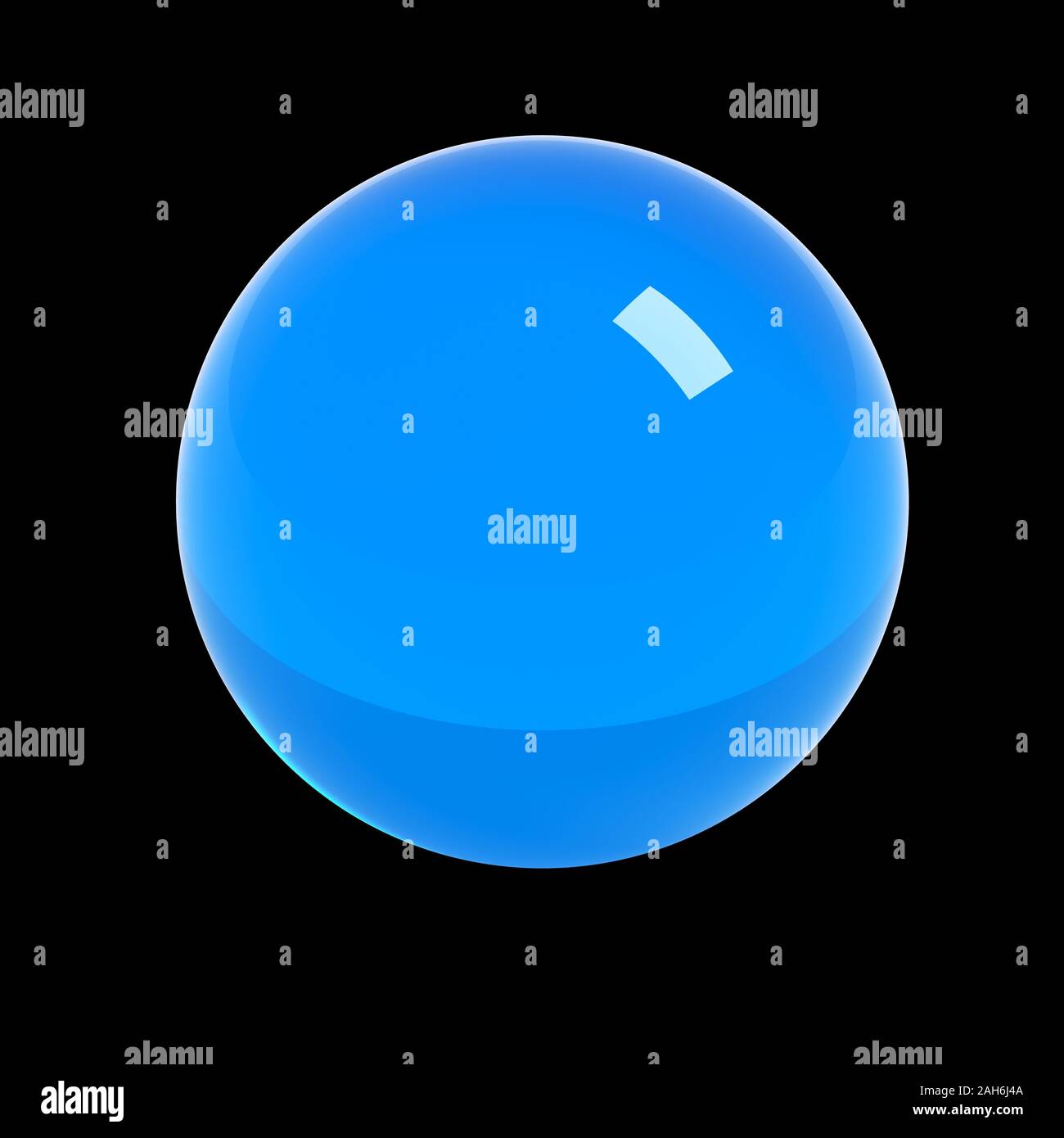 Glass blue sphere isolated on white with clipping path Stock Photo - Alamy