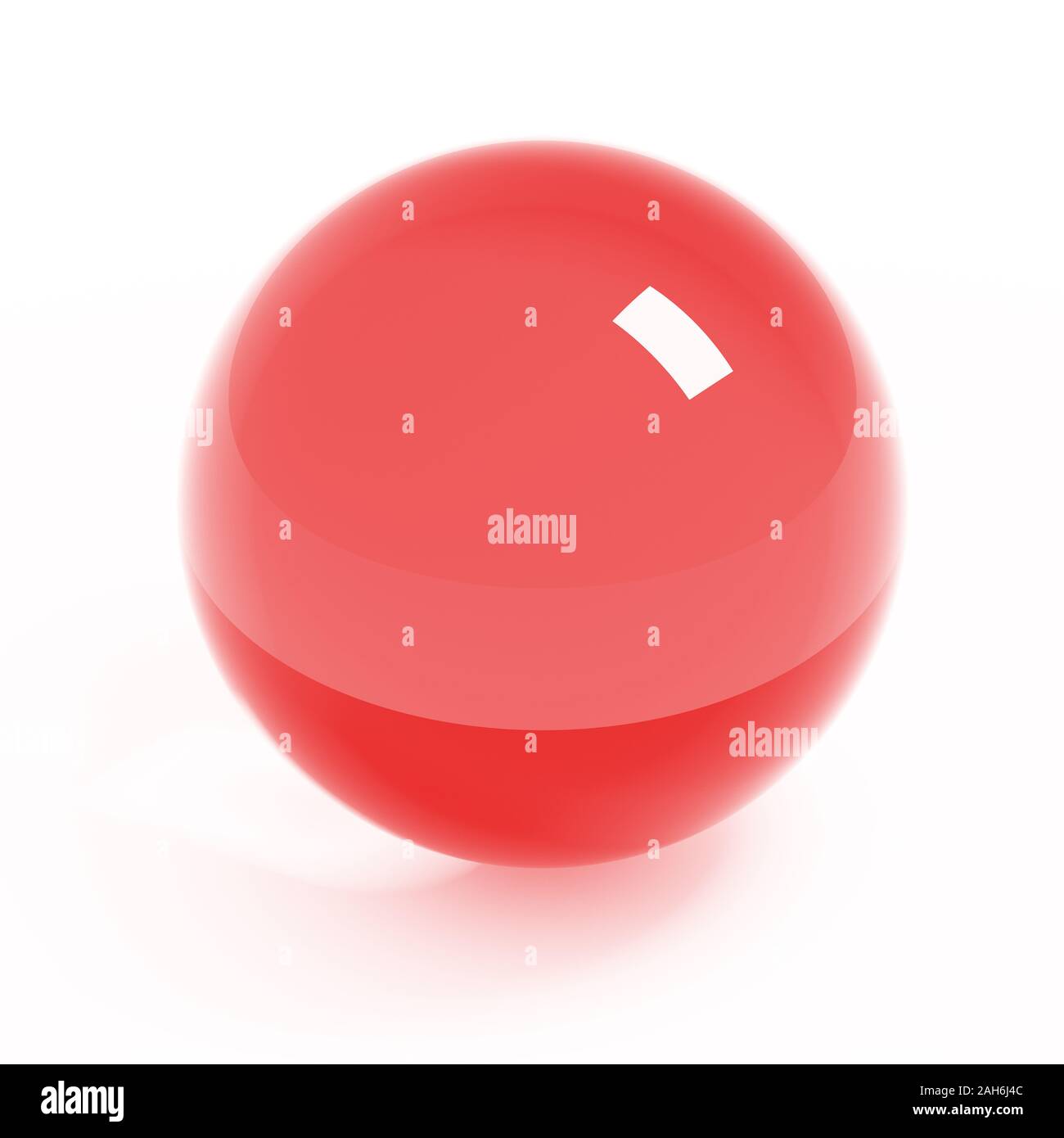 Glass red sphere isolated on white with clipping path Stock Photo - Alamy