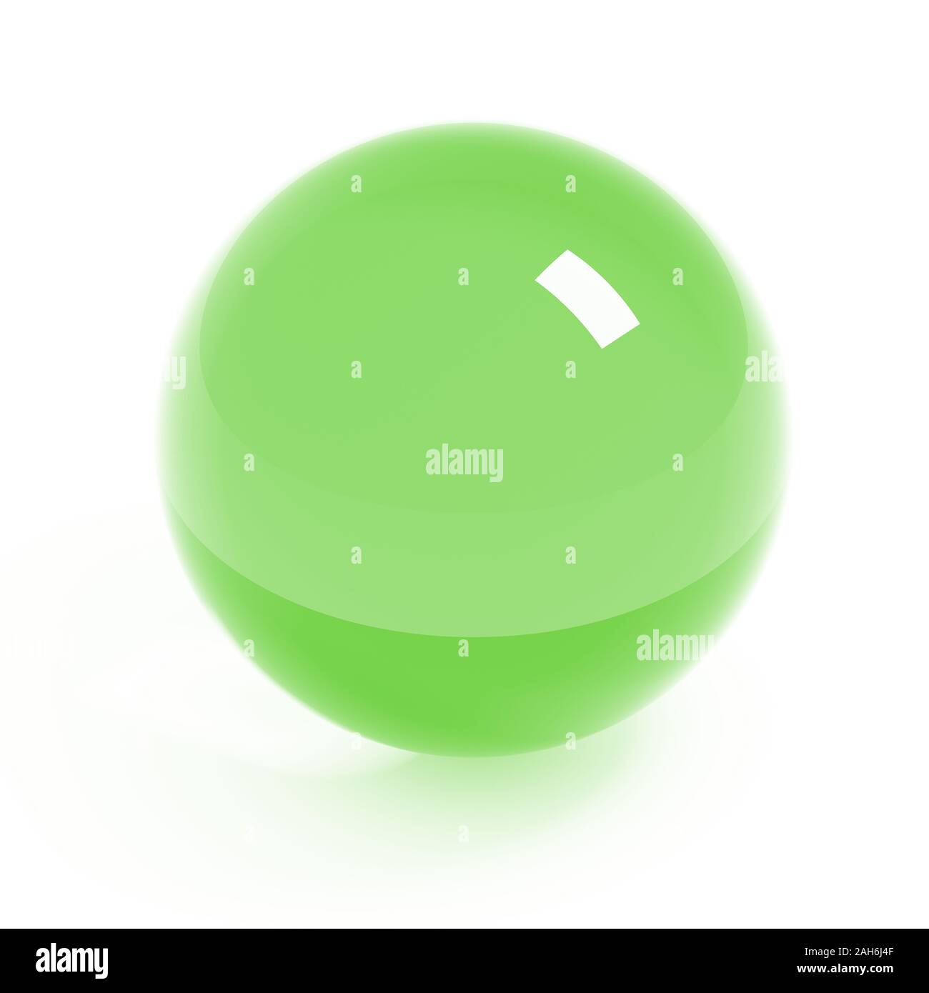Glass green sphere isolated on white with clipping path Stock Photo - Alamy