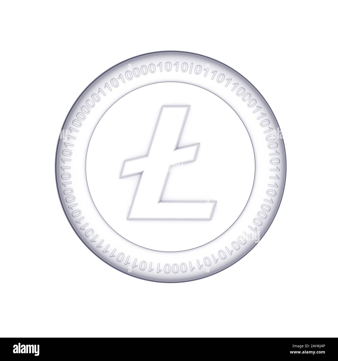 White bitcoin sign icon Cut Out Stock Images & Pictures - Alamy