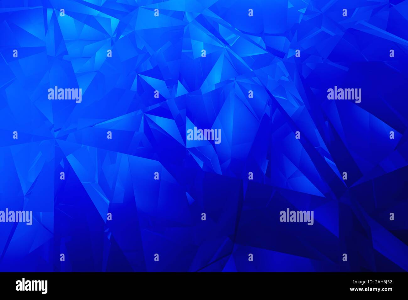 Abstract blue facet diamond backdrop - computer generated illustration ...