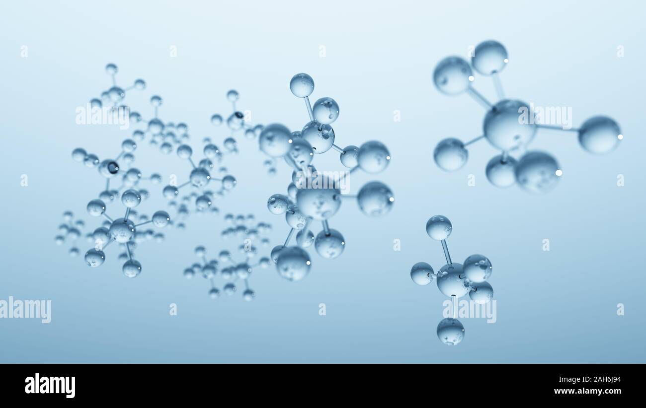 Blue molecule hi-res stock photography and images - Alamy