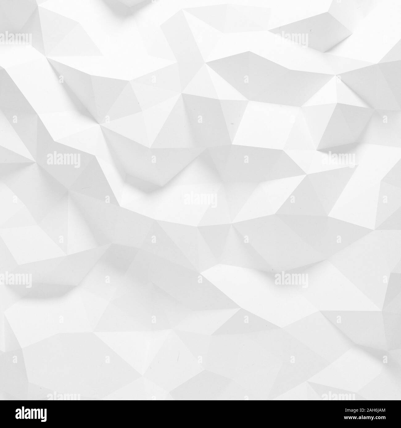 Abstract white triangle 3D geometric paper background Stock Photo - Alamy