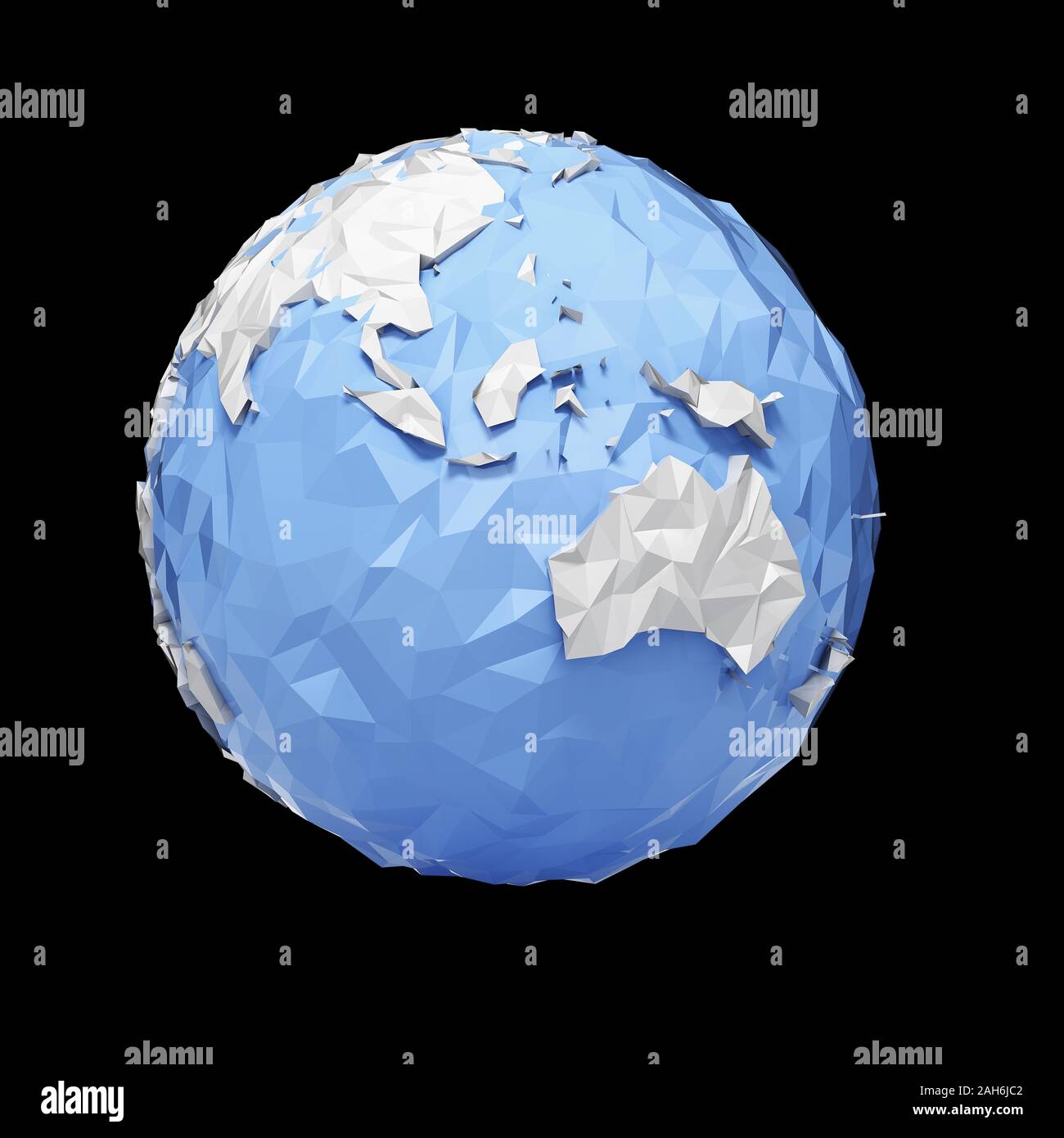 Planet Earth globe - origami style - isolated with clipping path Stock ...