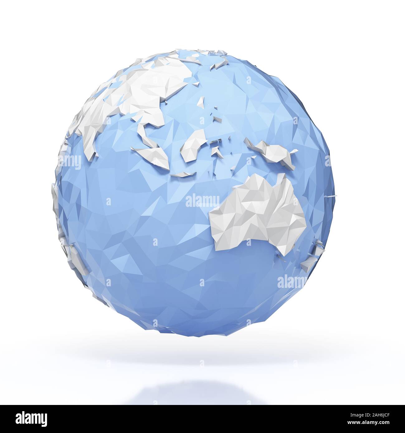 Planet Earth globe - origami style - isolated with clipping path Stock ...