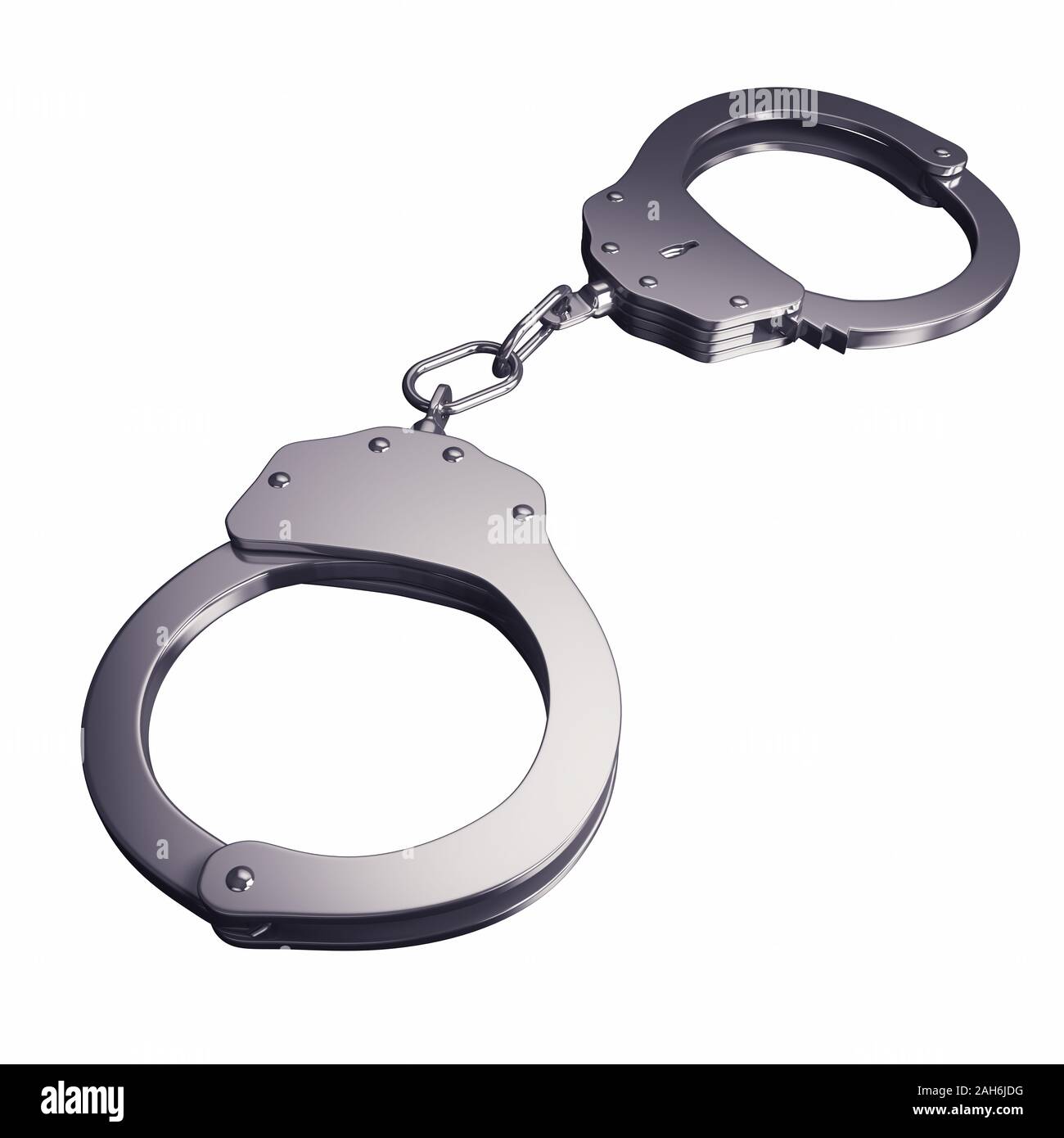 handcuffs isolated on white background with clipping path Stock Photo ...