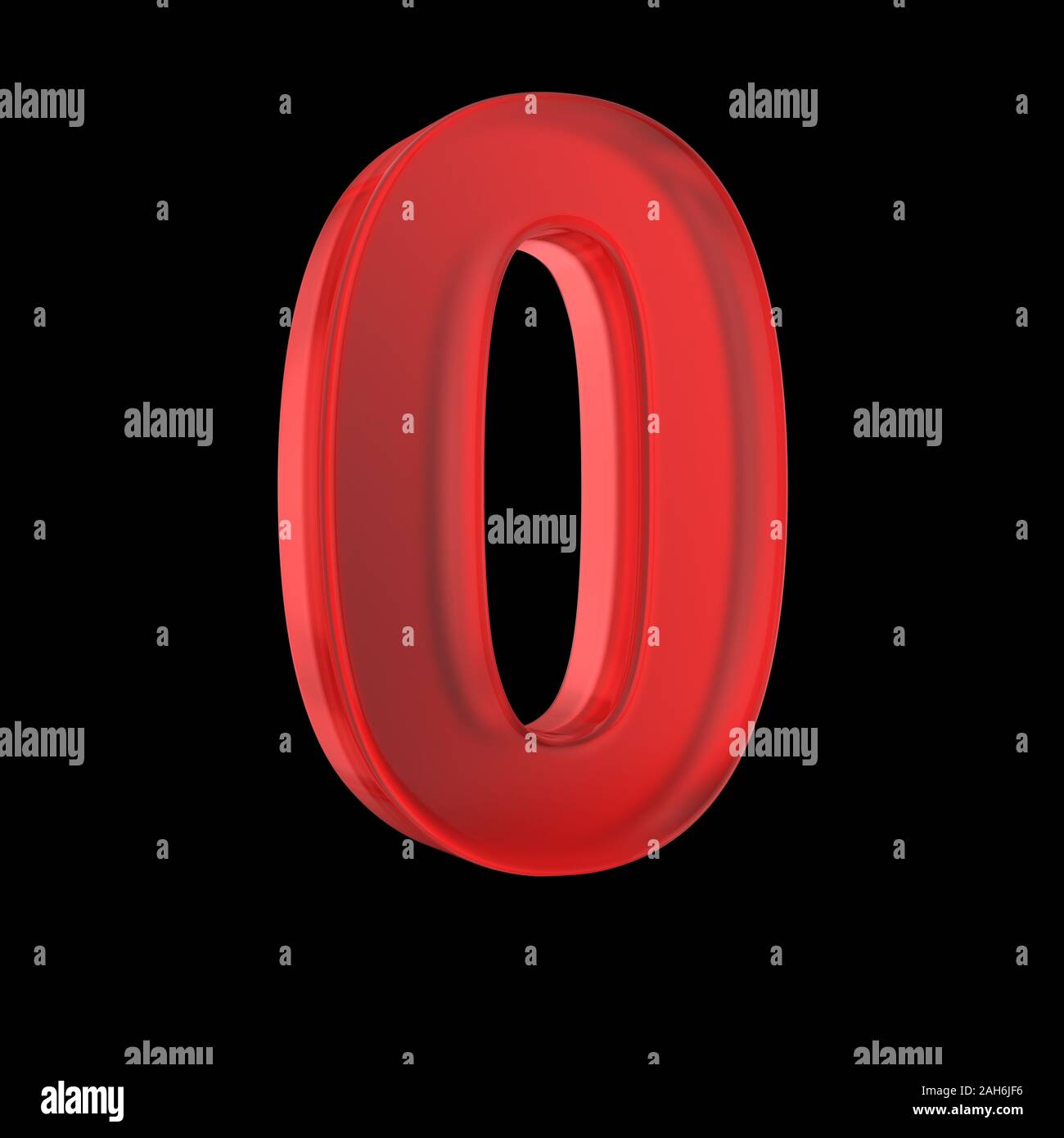 Number zero - red isolated with clipping path Stock Photo - Alamy