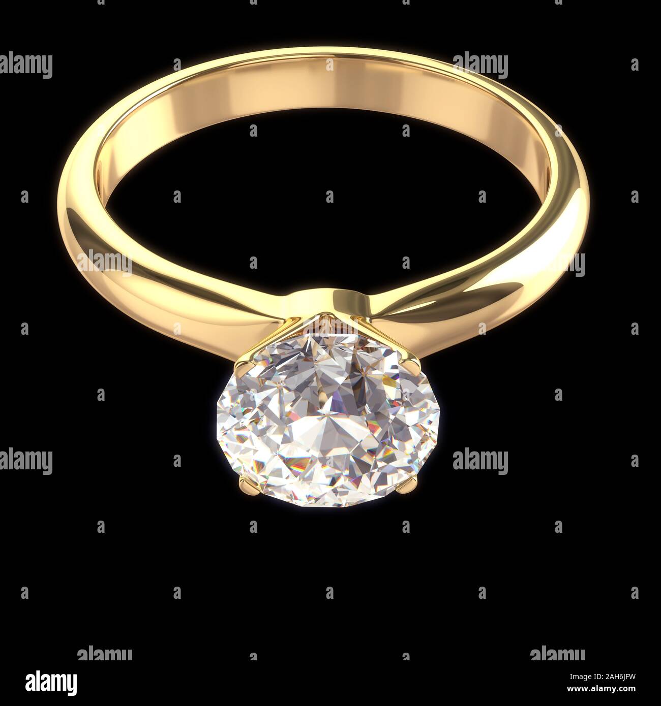 Diamond ring isolated with clipping path Stock Photo - Alamy