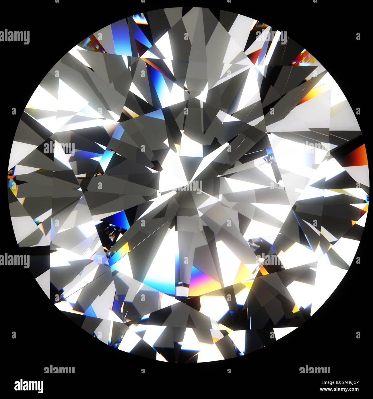 Round Diamond isolated with clipping path Stock Photo - Alamy