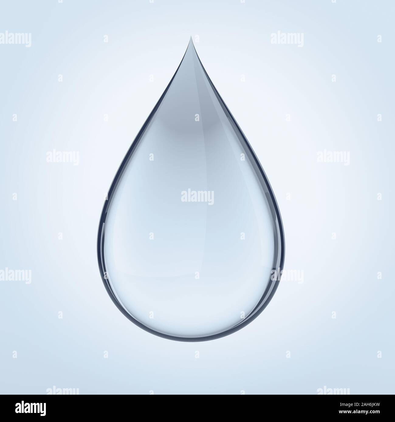 Clear water drop isolated with clipping path Stock Photo - Alamy
