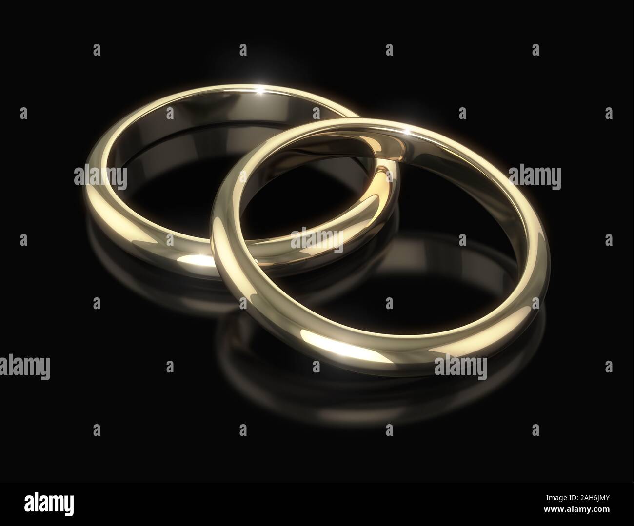 Wedding golden rings - isolated with clipping path Stock Photo - Alamy