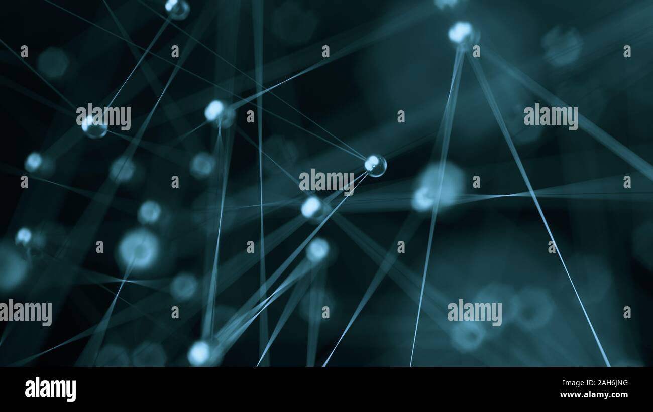 Abstract internet network communication concept background - CG render ...