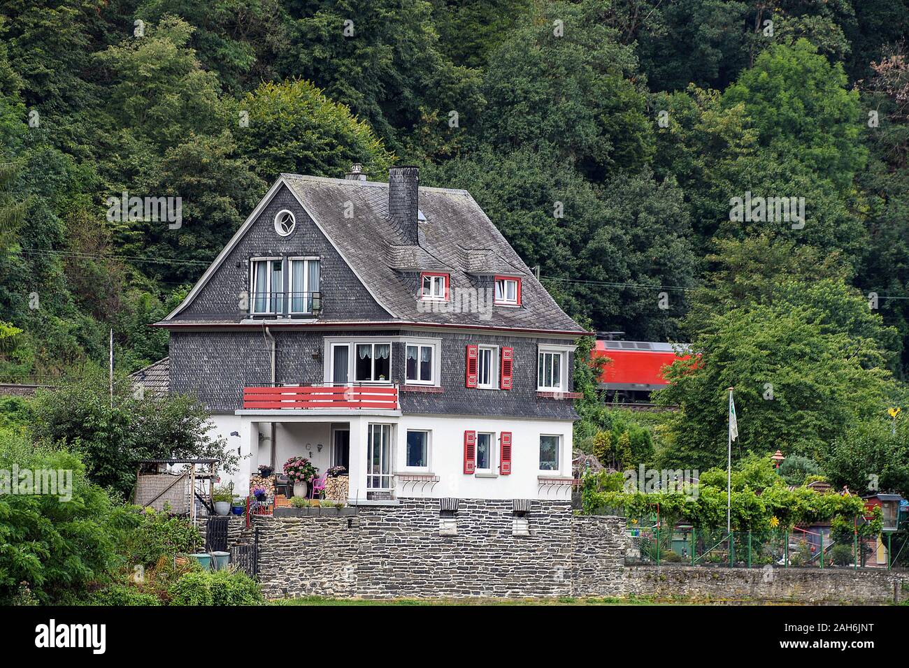 Train and german countryside hi-res stock photography and images - Alamy