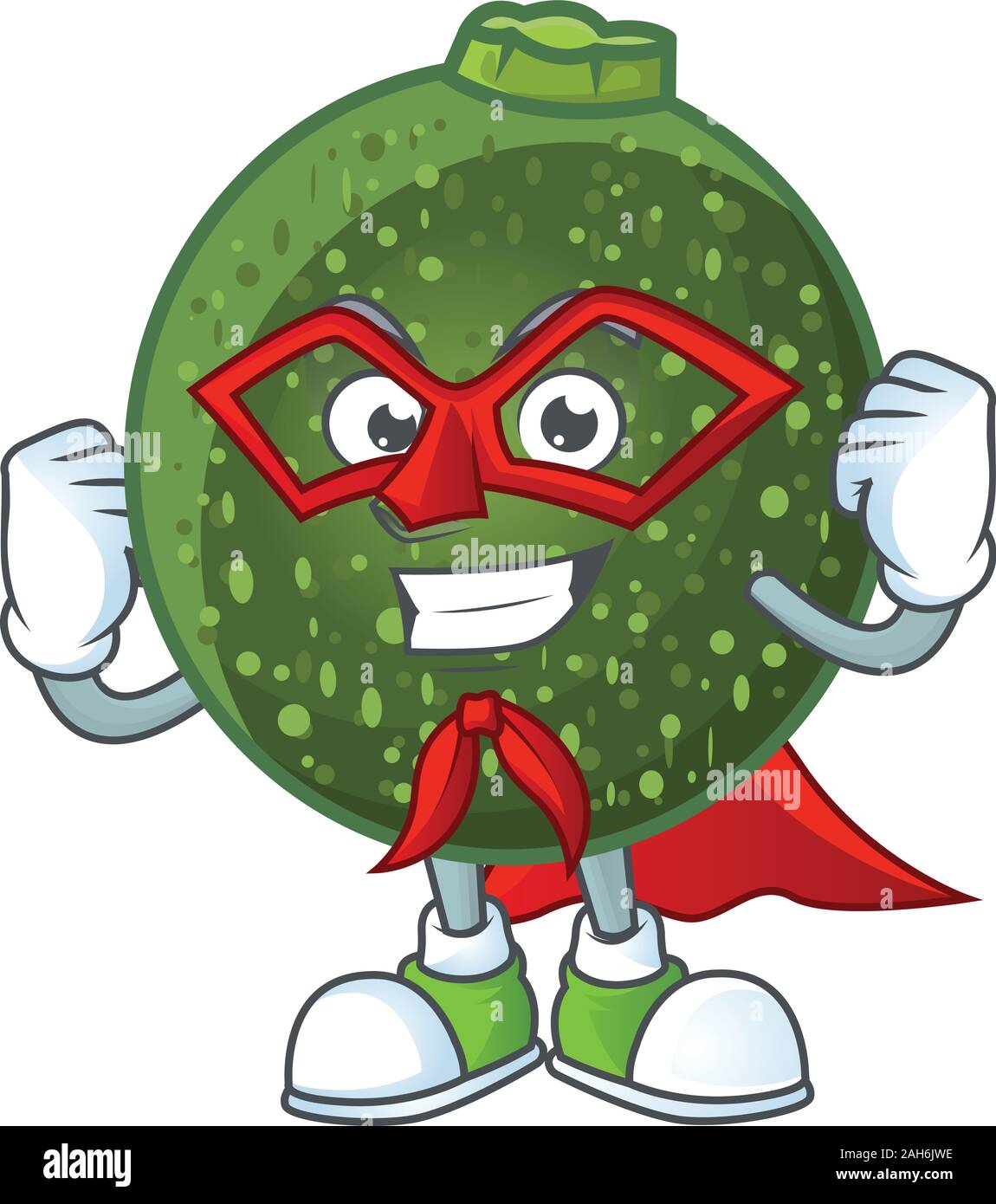 A cartoon of gem squash with Super hero costume Stock Vector Image ...
