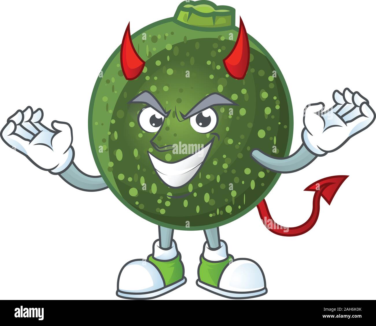 Picture of gem squash as a Devil cartoon mascot Stock Vector Image ...