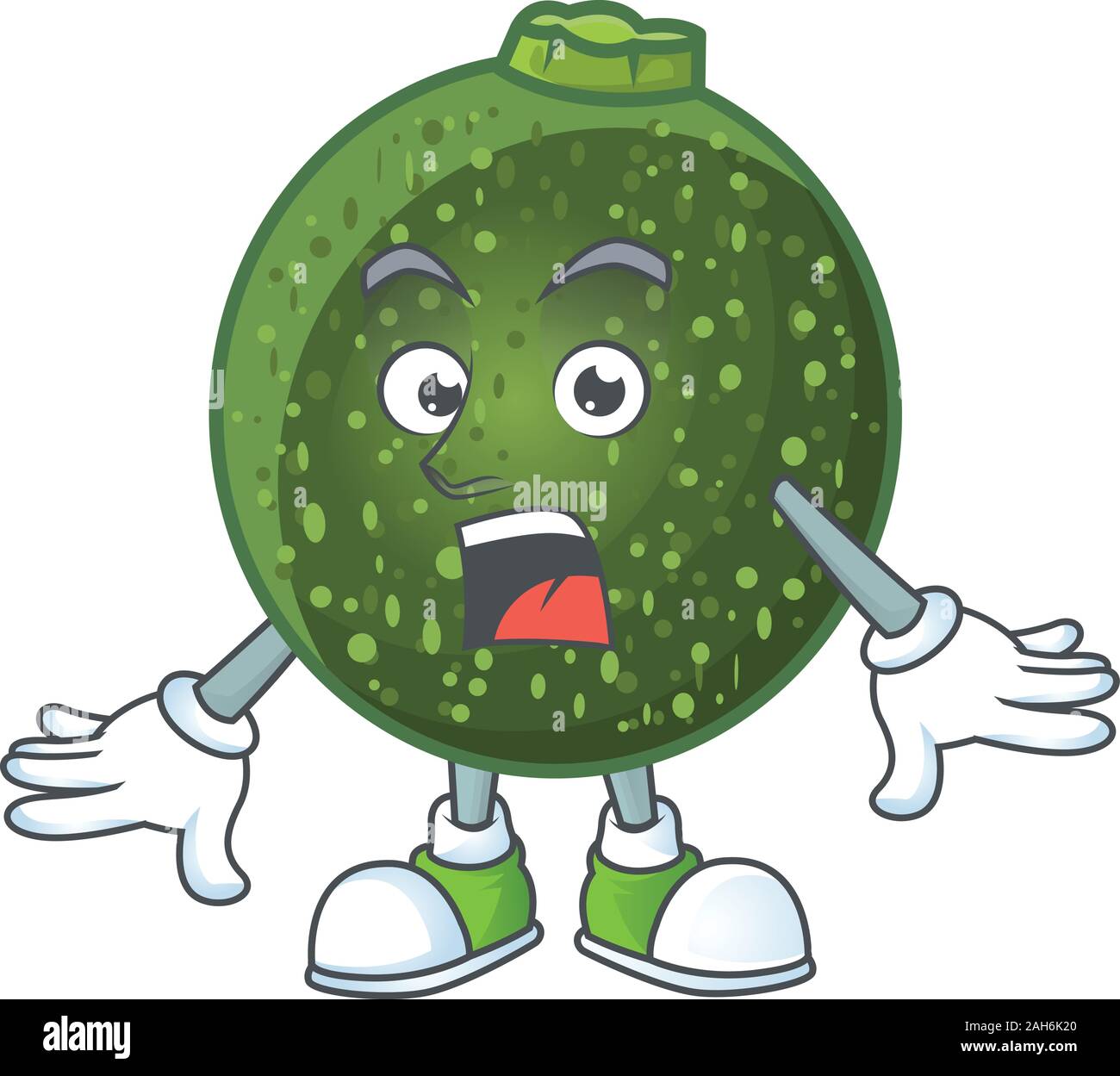 Surprised gem squash gesture on cartoon mascot design Stock Vector ...