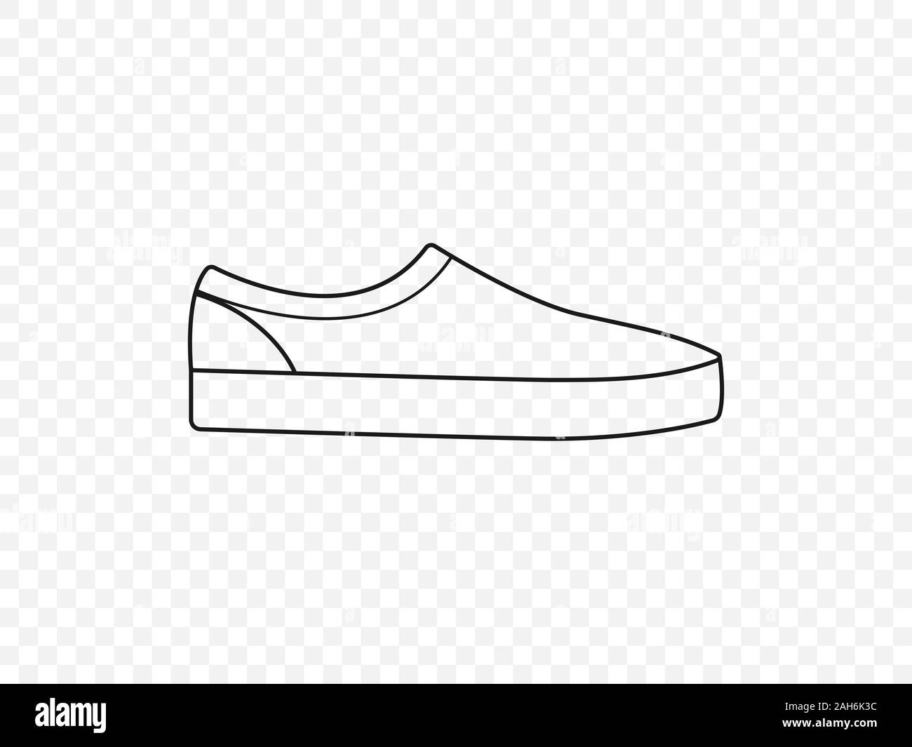 Sneakers shoes vector drawing illustration hi-res stock photography and ...