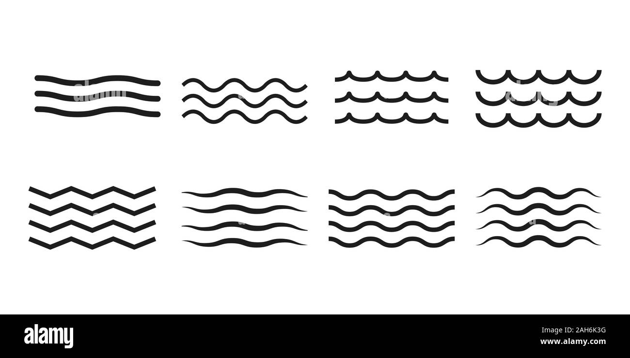 Wave line graphic illustration Cut Out Stock Images & Pictures - Alamy