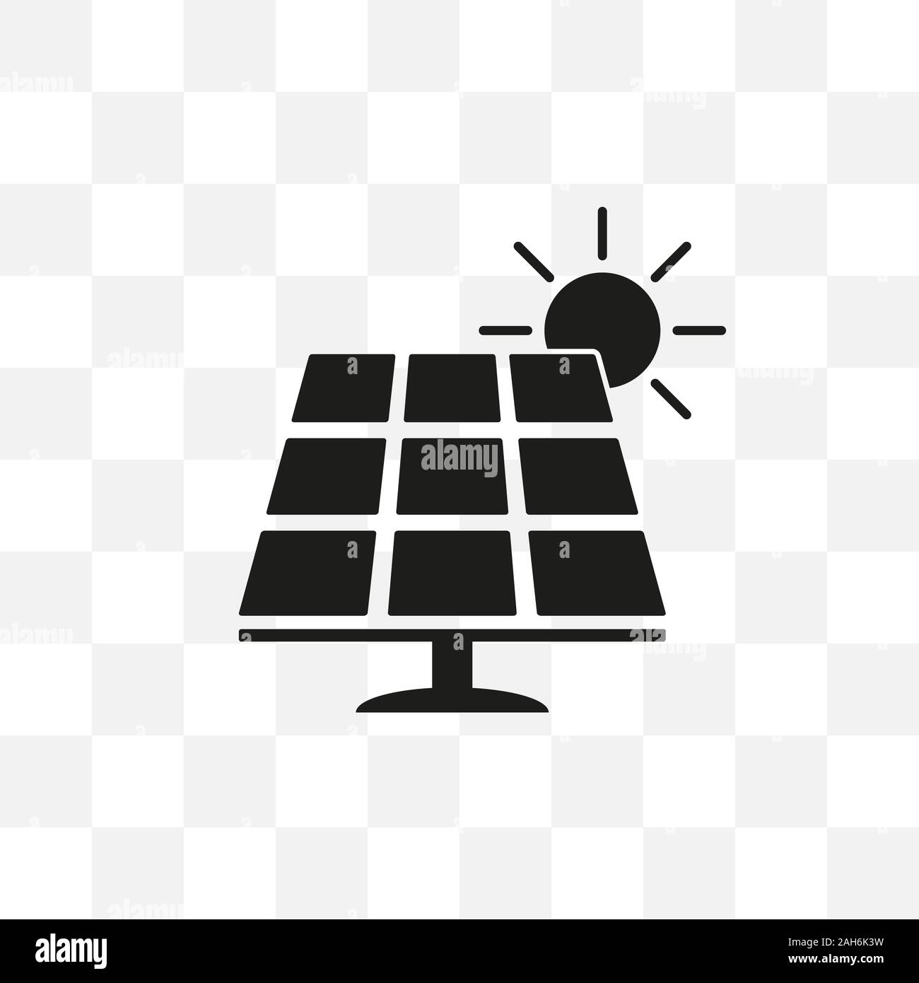 Solar panel icon. Vector illustration, flat design Stock Vector Image ...