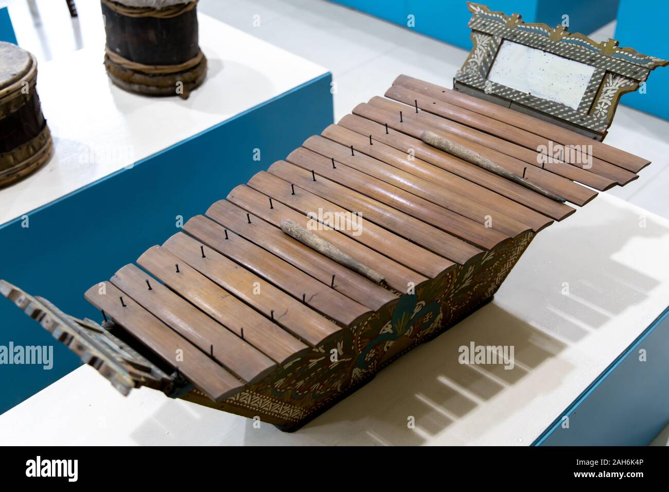 Philippine traditional instruments displayed in the museum, Dumaguete ...