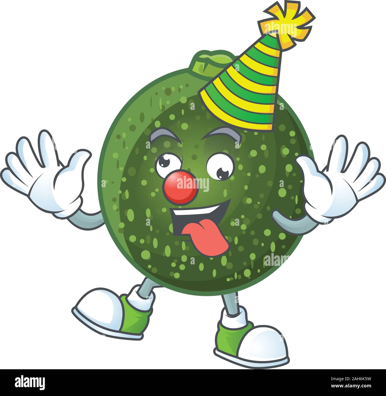 Funny Clown gem squash on cartoon character mascot design Stock Vector ...