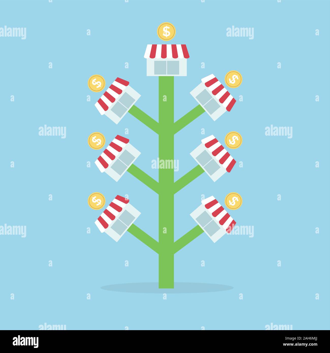 Franchise business concept. vector Stock Vector Image & Art - Alamy