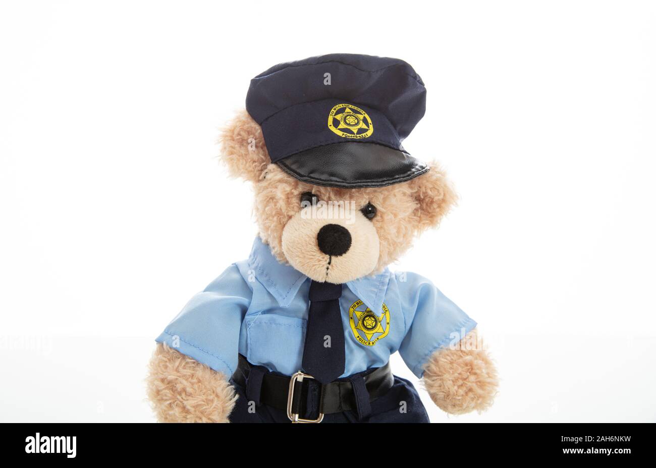 Police and security concept. Cute teddy bear in police officer uniform ...