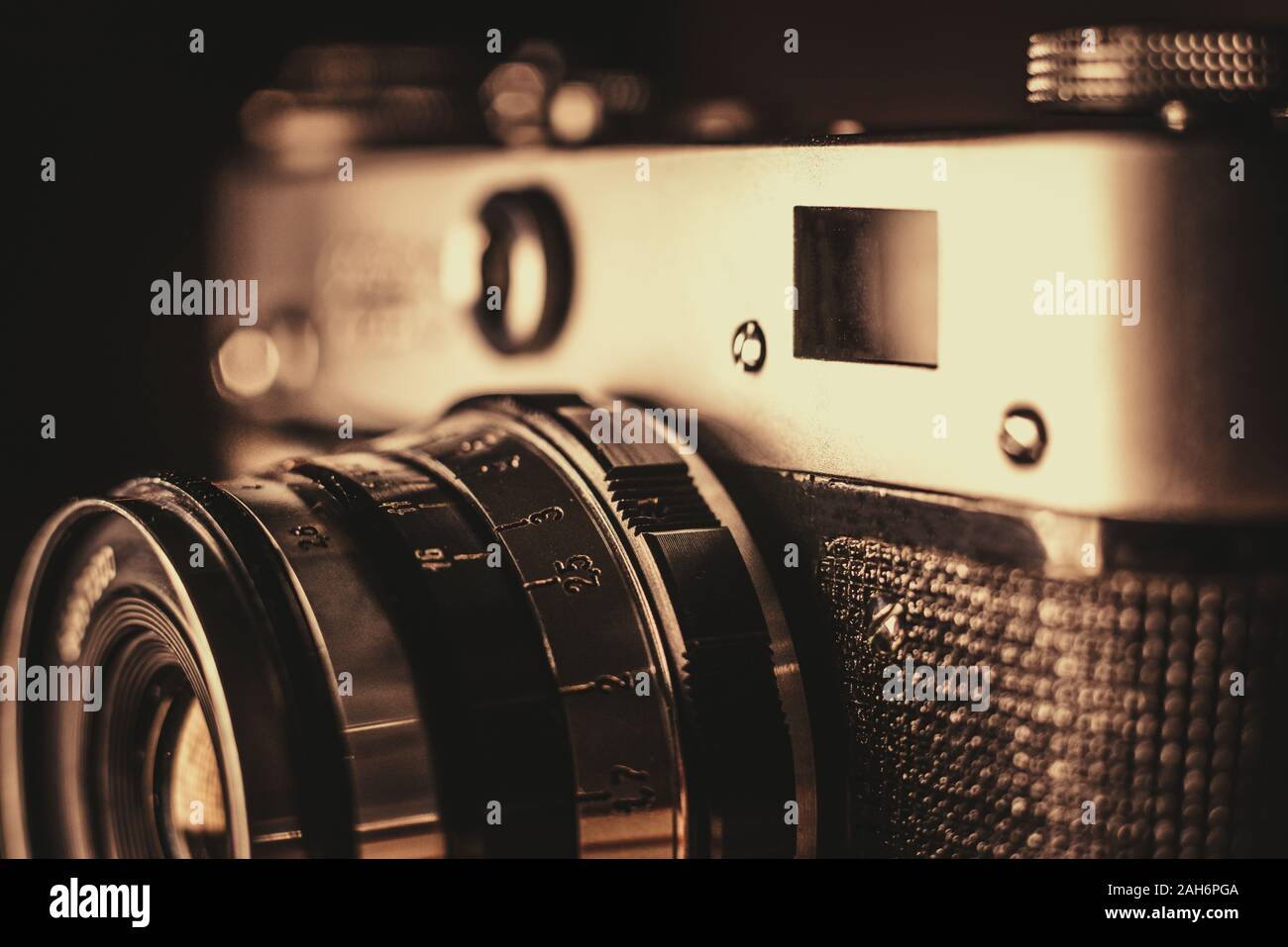 close-up of an old Russian camera production Stock Photo - Alamy