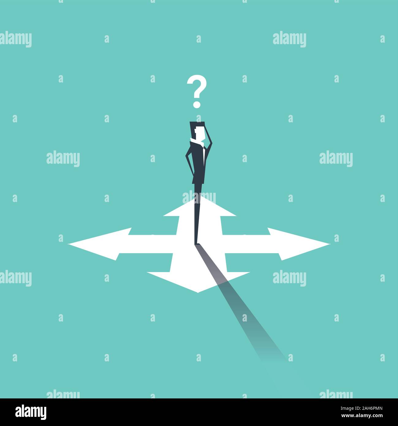 Indecisive man Stock Vector Images - Alamy