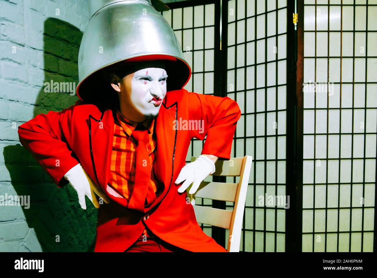 Lampshade On Head High Resolution Stock Photography and Images - Alamy